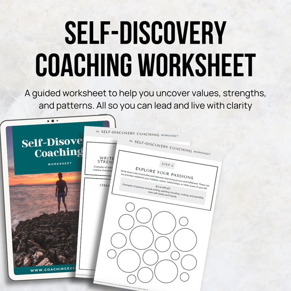 Self-Discovery Coaching Worksheet | Unlock Clarity & Personal Growth ...
