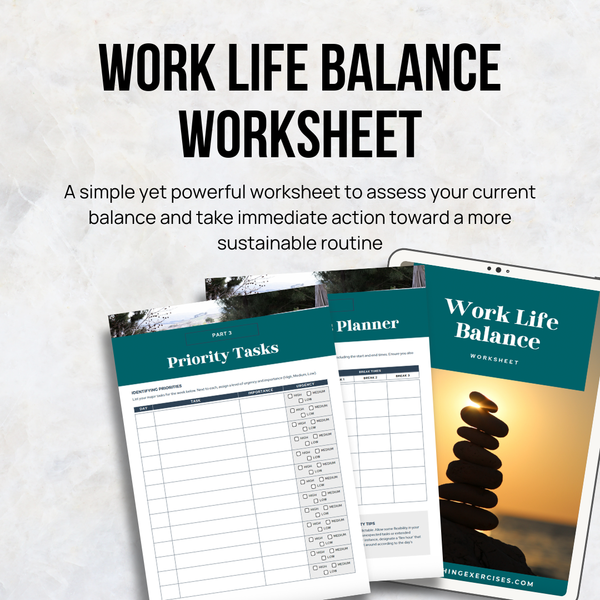 Work-Life Balance Worksheet | Find Clarity, Set Boundaries & Avoid ...